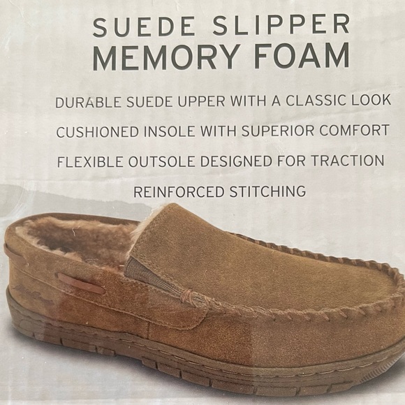 Eddie Bauer | Shoes | New In Box Eddie Bauer Suede Slippers Wmemory ...
